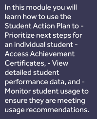 Student Action Plan